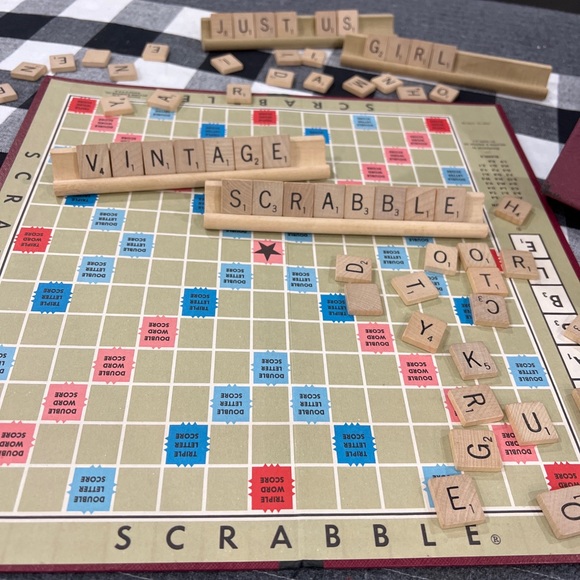 Scrabble | Other | 94s Vintage Complete Set Scrabble Game Super Fun ...